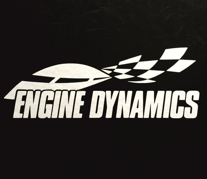 Merchandise & Vinyl Graphics: Engine Dynamics Vinyl Sticker 170mm